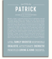 Patrick | Name Art Print – Name Stories