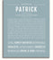 Patrick | Name Art Print – Name Stories