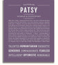 Patsy | Name Art Print - Personalized Custom Gifts – Name Stories