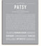 Patsy Personalized Name Meaning Art Prints – Name Stories