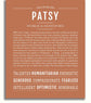 Patsy | Name Art Print – Name Stories