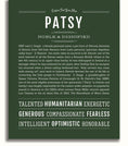 Patsy | Name Art Print – Name Stories