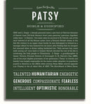 Patsy | Name Art Print – Name Stories
