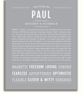 Paul | Name Art Print – Name Stories