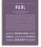 Paul | Name Art Print – Name Stories