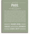 Paul | Name Art Print – Name Stories