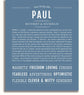 Paul Personalized Name Meaning Art Prints – Name Stories