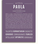 Paula | Name Art Print – Name Stories