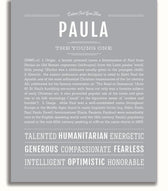 Paula | Name Art Print – Name Stories
