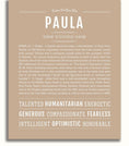Paula | Name Art Print – Name Stories