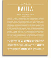 Paula | Name Art Print – Name Stories