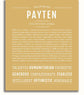 Payten | Name Art Print – Name Stories