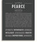 Pearce | Name Art Print – Name Stories