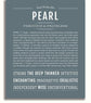 Pearl Personalized Name Meaning Art Prints – Name Stories
