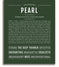 Pearl | Name Art Print – Name Stories
