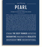 Pearl | Name Art Print – Name Stories