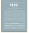 Pearl | Name Art Print – Name Stories