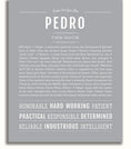 Pedro | Name Art Print – Name Stories