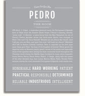 Pedro | Name Art Print – Name Stories