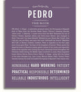 Pedro Personalized Name Meaning Art Prints – Name Stories