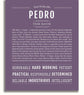 Pedro Personalized Name Meaning Art Prints – Name Stories