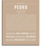 Pedro | Name Art Print – Name Stories