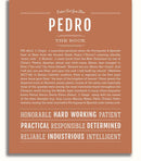 Pedro | Name Art Print – Name Stories