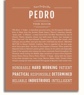 Pedro Personalized Name Meaning Art Prints – Name Stories