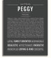 Peggy | Name Art Print – Name Stories