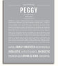 Peggy | Name Art Print – Name Stories