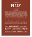 Peggy | Name Art Print – Name Stories