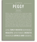 Peggy | Name Art Print – Name Stories