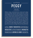 Peggy | Name Art Print – Name Stories