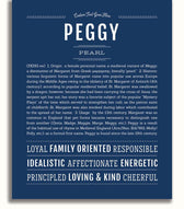 Peggy | Name Art Print – Name Stories
