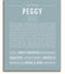 Peggy Personalized Name Meaning Art Prints – Name Stories