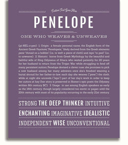 Penelope | Name Art Print – Name Stories