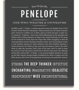 Penelope Personalized Name Meaning Art Prints – Name Stories