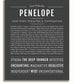 Penelope | Name Art Print – Name Stories