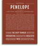 Penelope Personalized Name Meaning Art Prints – Name Stories