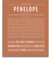Penelope | Name Art Print – Name Stories