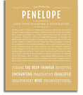 Penelope | Name Art Print – Name Stories
