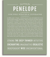 Penelope Personalized Name Meaning Art Prints – Name Stories