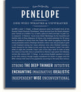 Penelope | Name Art Print – Name Stories