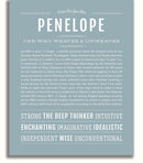 Penelope | Name Art Print – Name Stories