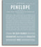 Penelope | Name Art Print – Name Stories