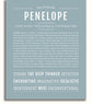 Penelope Personalized Name Meaning Art Prints – Name Stories