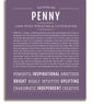 Penny Personalized Name Meaning Art Prints – Name Stories
