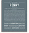 Penny | Name Art Print – Name Stories