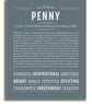 Penny Personalized Name Meaning Art Prints – Name Stories