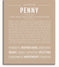 Penny | Name Art Print – Name Stories
